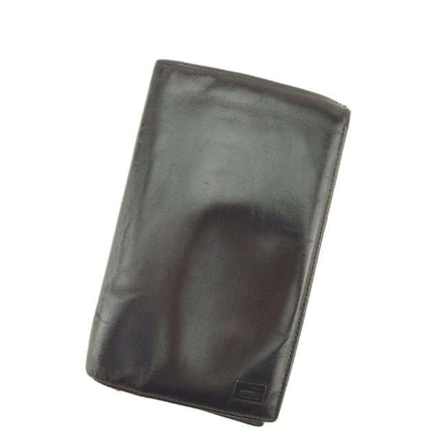 【BIGお買い物ラリー★30%OFFセール中】グッチ GUCCI 長財布Gマーク ブラウン ブラック レディース 中古