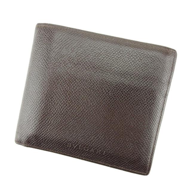 【X'masセール★30%OFF】ブルガリ BVLGARI 長財布ロゴ ブラウン レディース 中古