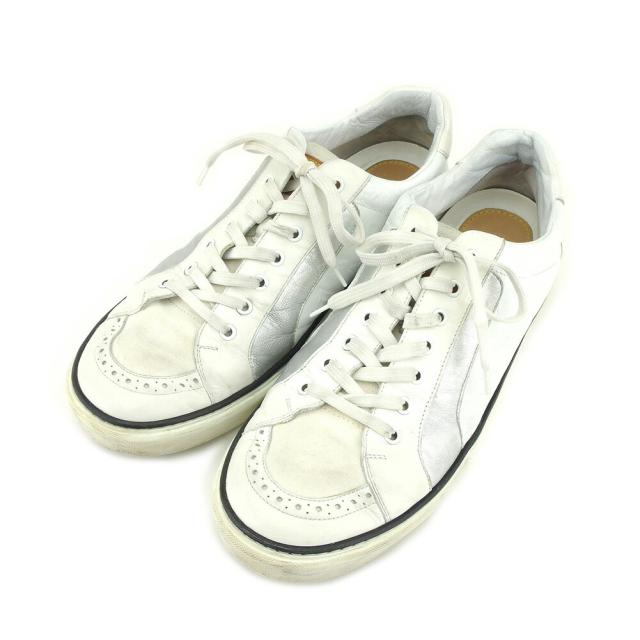 【BIGお買い物ラリー★30%OFFセール中】ルイ・ヴィトン LOUIS VUITTON スニーカーモノグラム ホワイト 白 シルバー レディース 中古