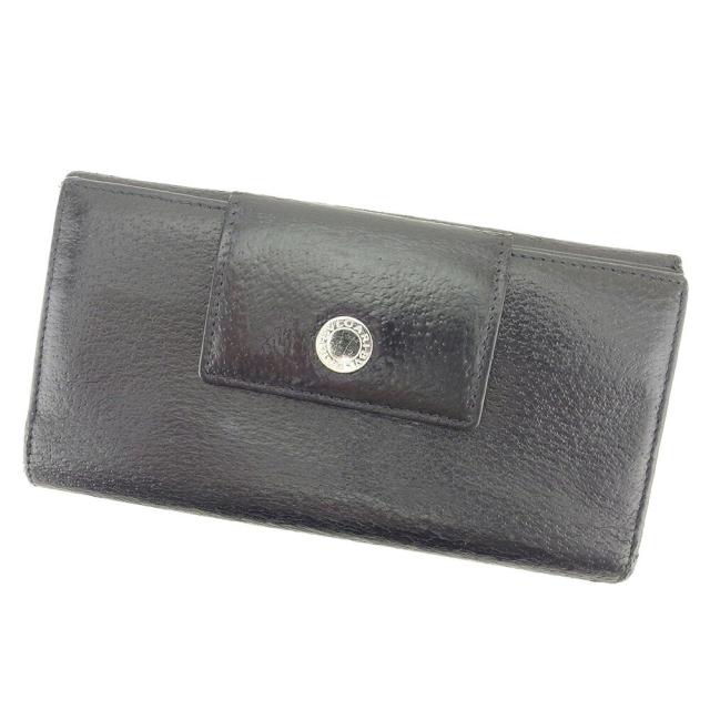 【BIGお買い物ラリー★30%OFFセール中】ブルガリ BVLGARI 長財布ブルガリブルガリ ブラック レディース 中古