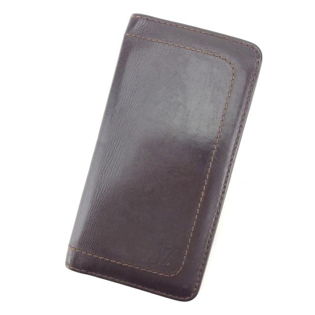【BIGお買い物ラリー★30%OFFセール中】ルイ・ヴィトン LOUIS VUITTON 札入れユタ ポルトバルールカルトクレディ ブラウン レディース 中古