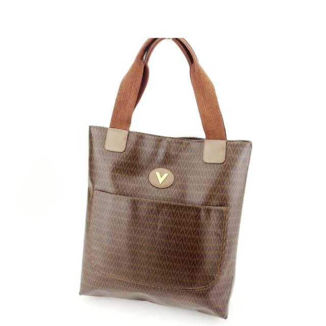 【BIGお買い物ラリー★30%OFFセール中】マリオ・ヴァレンティノ MARIO VALENTINO トートバッグ ブラウン レディース 中古