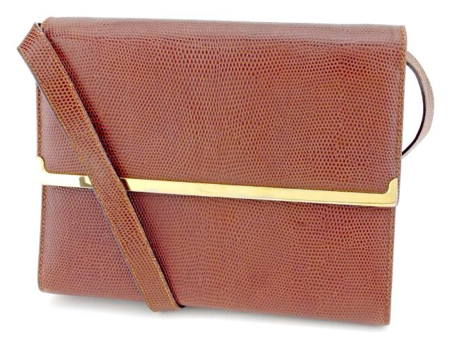 【BIGお買い物ラリー★30%OFFセール中】サルヴァトーレフェラガモ Salvatore Ferragamo ショルダーバッグガンチーニ ブラウン レディース 中古