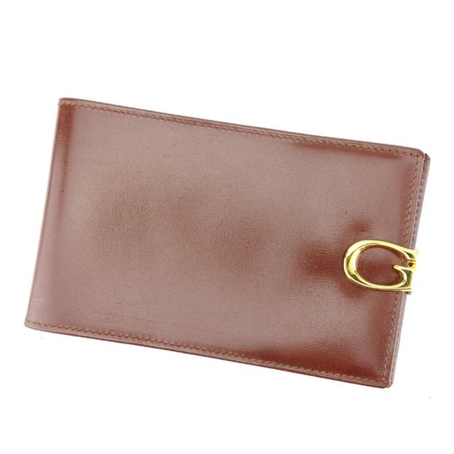 【BIGお買い物ラリー★30%OFFセール中】グッチ GUCCI マネークリップ ブラウン レディース 中古