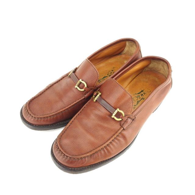 【BIGお買い物ラリー★30%OFFセール中】サルヴァトーレフェラガモ Salvatore Ferragamo その他靴ガンチーニ #7ハーフ ブラウン レディース 中古