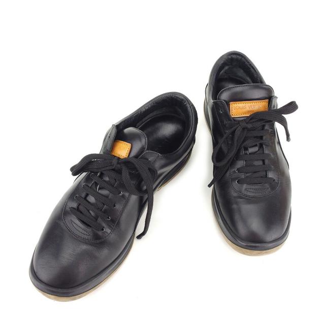 【BIGお買い物ラリー★30%OFFセール中】ルイ・ヴィトン LOUIS VUITTON スニーカー #37 ブラック レディース 中古