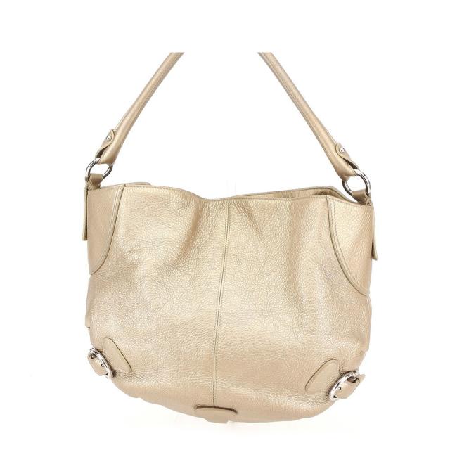 【BIGお買い物ラリー★30%OFFセール中】サルヴァトーレフェラガモ Salvatore Ferragamo ショルダーバッグガンチーニ ゴールド レディース 中古