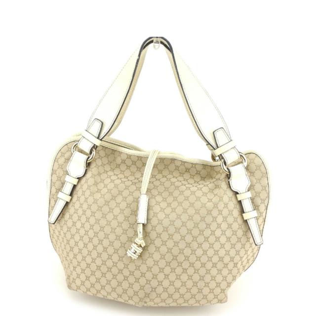 【BIGお買い物ラリー★30%OFFセール中】セリーヌ CELINE トートバッグマカダム ベージュ レディース 中古