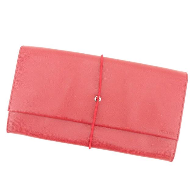 【X'masセール★30%OFF】プラダ PRADA クラッチバッグ レッド レディース 中古