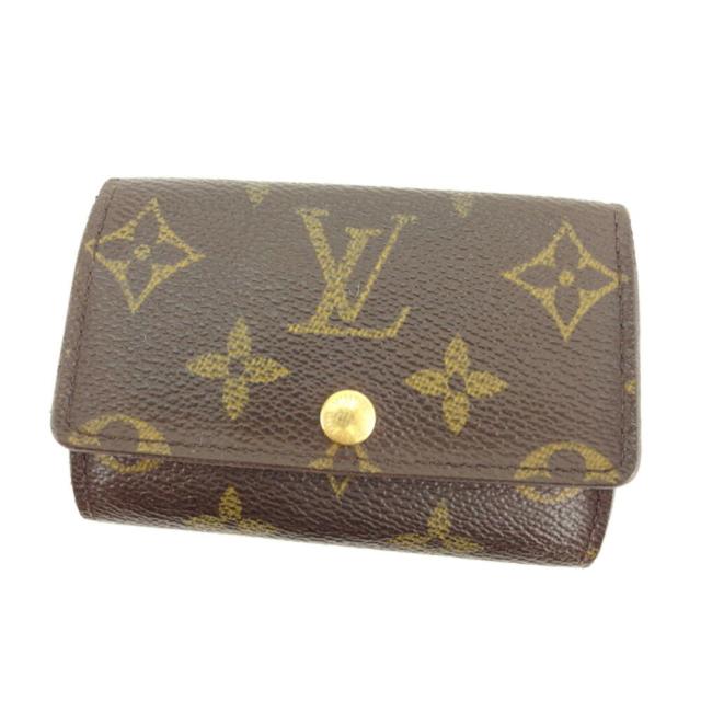【BIGお買い物ラリー★30%OFFセール中】ルイ・ヴィトン LOUIS VUITTON キーケースモノグラム ミュルティクレ6 ブラウン ベージュ ゴールド レディース 中古