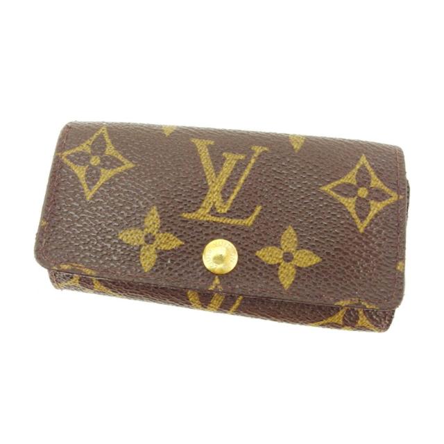 【BIGお買い物ラリー★30%OFFセール中】ルイ・ヴィトン LOUIS VUITTON キーケースモノグラム ミュルティクレ4 ブラウン レディース 中古