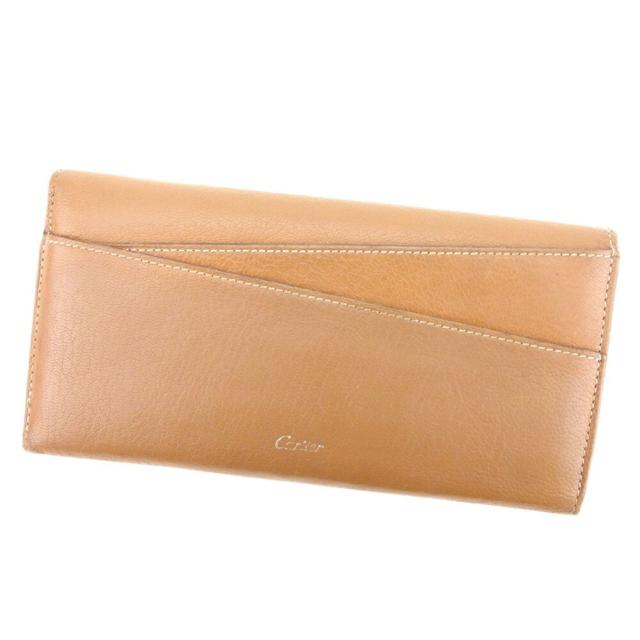 【X'masセール★30%OFF】カルティエ CARTIER 長財布コレクションレマスト ブラウン シルバー レディース 中古