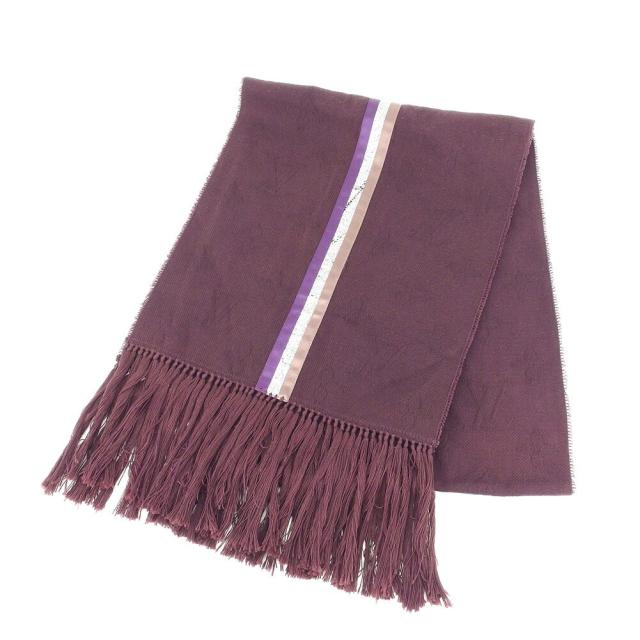 【BIGお買い物ラリー★30%OFFセール中】ルイ・ヴィトン LOUIS VUITTON マフラーモノグラム ブラウン パープルシルバー レディース 中古