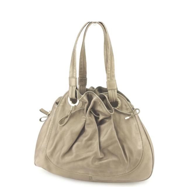 【X'masセール★30%OFF】ブルガリ BVLGARI トートバッグブルガリブルガリ ブラウン ゴールド レディース 中古