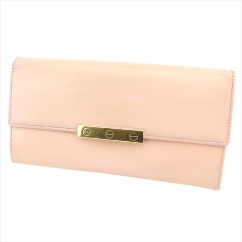 【BIGお買い物ラリー★30%OFFセール中】カルティエ CARTIER 長財布ラブコレクション ピンクピンク レディース 中古