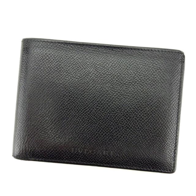 【X'masセール★30%OFF】ブルガリ BVLGARI 札入れクラシコ ブラック レディース 中古