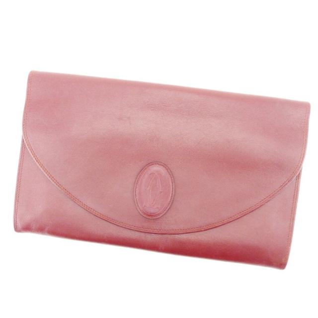 【BIGお買い物ラリー★30%OFFセール中】カルティエ CARTIER クラッチバッグマストライン ボルドー レディース 中古