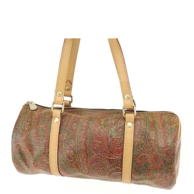 【BIGお買い物ラリー★30%OFFセール中】エトロ ETRO ハンドバッグペイズリー ブラウン レディース 中古