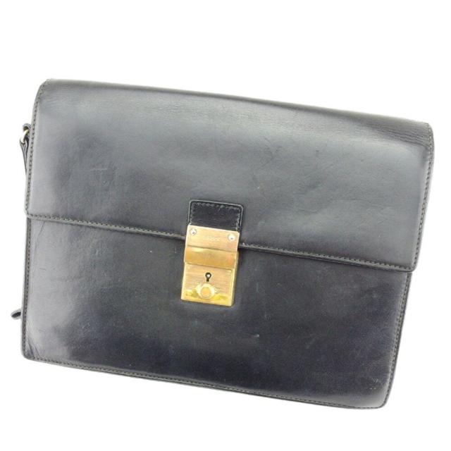 【BIGお買い物ラリー★30%OFFセール中】グッチ GUCCI クラッチバッグ ブラック レディース 中古