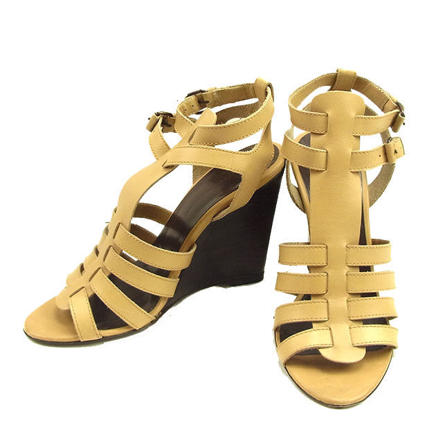 【X'masセール★30%OFF】バレンシアガ BALENCIAGA サンダル ベージュ レディース 中古