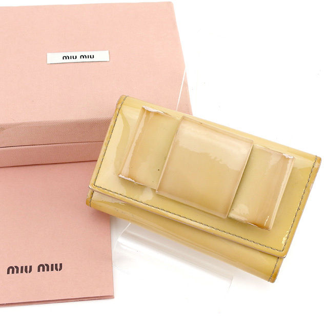 【BIGお買い物ラリー★30%OFFセール中】ミュウミュウ MIUMIU キーケース 54780 レディース 中古