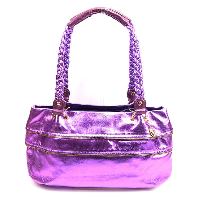 【BIGお買い物ラリー★30%OFFセール中】サマンサタバサ Samantha Thavasa トートバッグ メタリックパープル レディース 中古