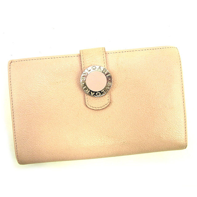 【BIGお買い物ラリー★30%OFFセール中】ブルガリ BVLGARI 長財布 ピンク レディース 中古