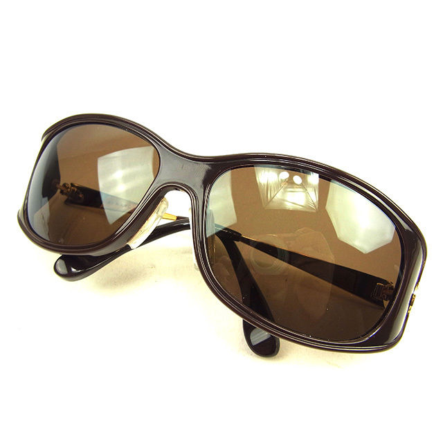 【BIGお買い物ラリー★30%OFFセール中】マークバイマークジェイコブス MARC BY MARC JACOBS サングラス ブラウン×ゴールド レディース 中古