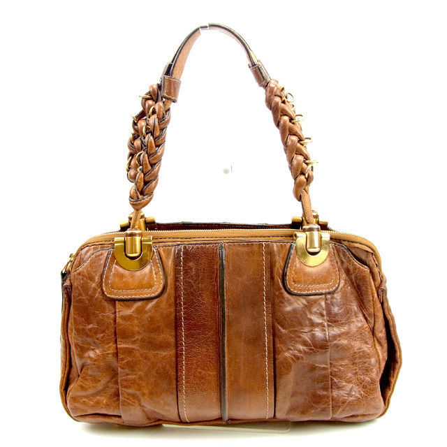 【BIGお買い物ラリー★30%OFFセール中】クロエ Chloe ショルダーバッグ ブラウン レディース 中古