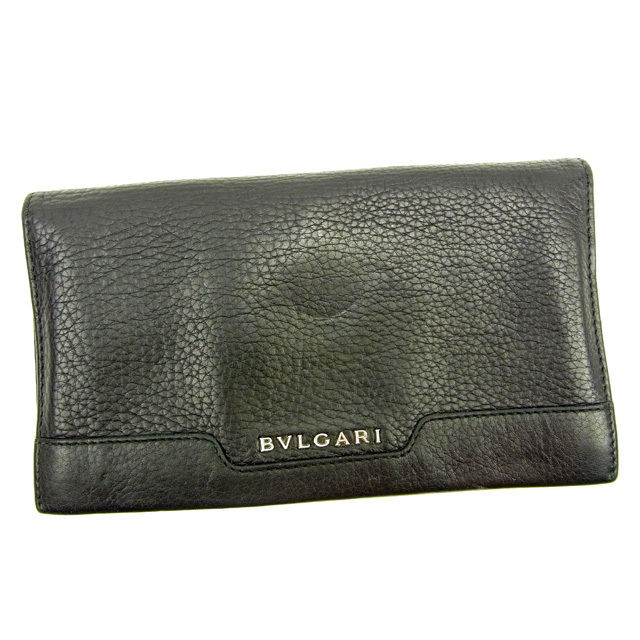 【BIGお買い物ラリー★30%OFFセール中】ブルガリ BVLGARI 長財布アーバン ブラック レディース 中古