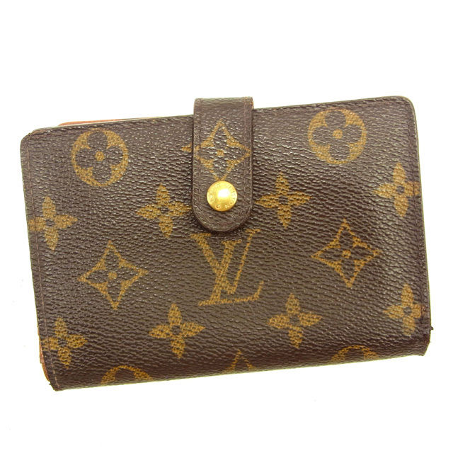 【BIGお買い物ラリー★30%OFFセール中】ルイ・ヴィトン LOUIS VUITTON 二つ折り財布モノグラム ポルトモネビエヴィエノワ ブラウン レディース 中古