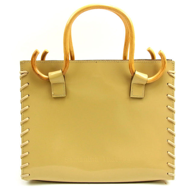 【BIGお買い物ラリー★30%OFFセール中】サマンサタバサ Samantha Thavasa ハンドバッグ ベージュ レディース 中古