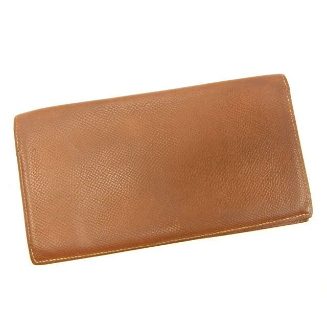 【BIGお買い物ラリー★30%OFFセール中】エルメス HERMES 札入れ ライトブラウン レディース 中古