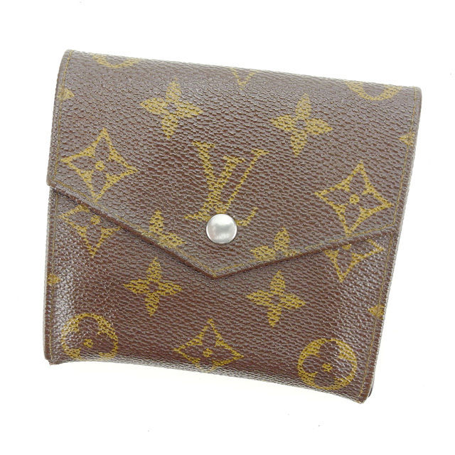 【BIGお買い物ラリー★30%OFFセール中】ルイ・ヴィトン LOUIS VUITTON 二つ折り財布モノグラム ボルトモネビエ（旧タイプ） ブラウン レディース 中古