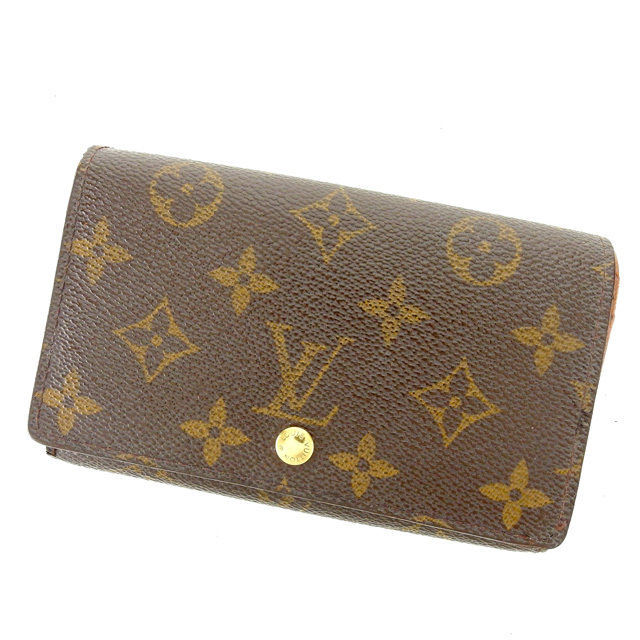 【BIGお買い物ラリー★30%OFFセール中】ルイ・ヴィトン LOUIS VUITTON 長財布モノグラム ポルトモネビエトレゾール ブラウン レディース 中古
