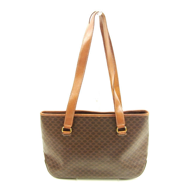 【BIGお買い物ラリー★30%OFFセール中】セリーヌ CELINE トートバッグマカダム ブラウン レディース 中古