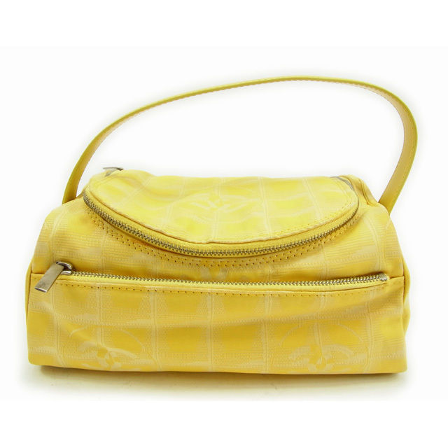 【BIGお買い物ラリー★30%OFFセール中】シャネル CHANEL ハンドバッグニュートラベルライン イエロー レディース 中古