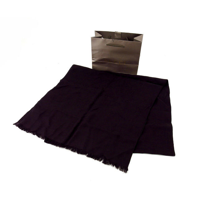 【X'masセール★30%OFF】グッチ GUCCI マフラーGG柄 ダークブラウン レディース 中古