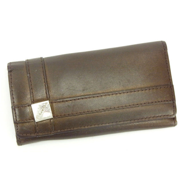 【X'masセール★30%OFF】バーバリー BURBERRY キーケース ブロンズ レディース 中古