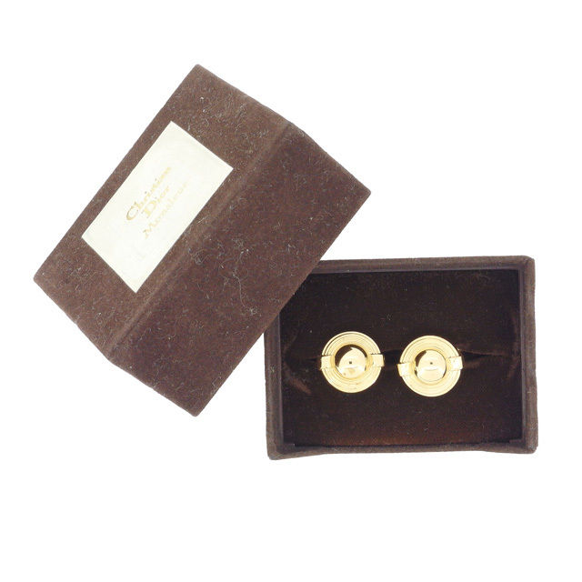 【X'masセール★30%OFF】クリスチャンディオール Christian Dior カフスラウンドフォルム ゴールド レディース 中古