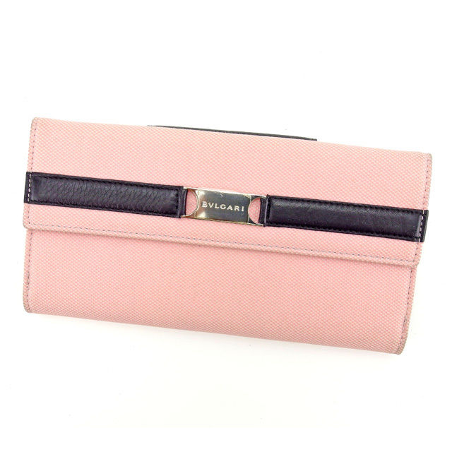 【X'masセール★30%OFF】ブルガリ BVLGARI 長財布 ピンク レディース 中古