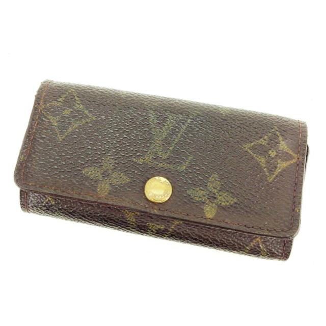 【BIGお買い物ラリー★30%OFFセール中】ルイ・ヴィトン LOUIS VUITTON キーケースモノグラム ミュルティクレ4 ブラウン レディース 中古