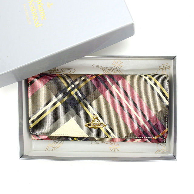 【BIGお買い物ラリー★30%OFFセール中】ヴィヴィアンウエストウッド Vivienne Westwood 長財布オーブ 14072 レディース 中古