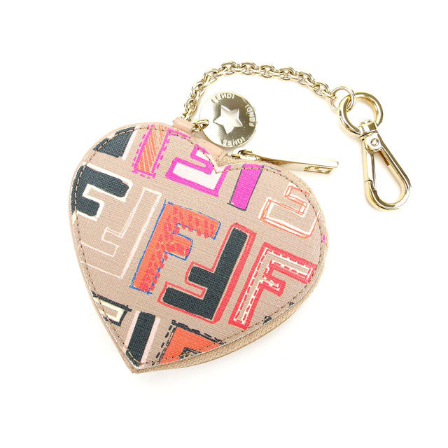 【X'masセール★30%OFF】フェンディ FENDI ケースズッカ ベージュ レディース 中古