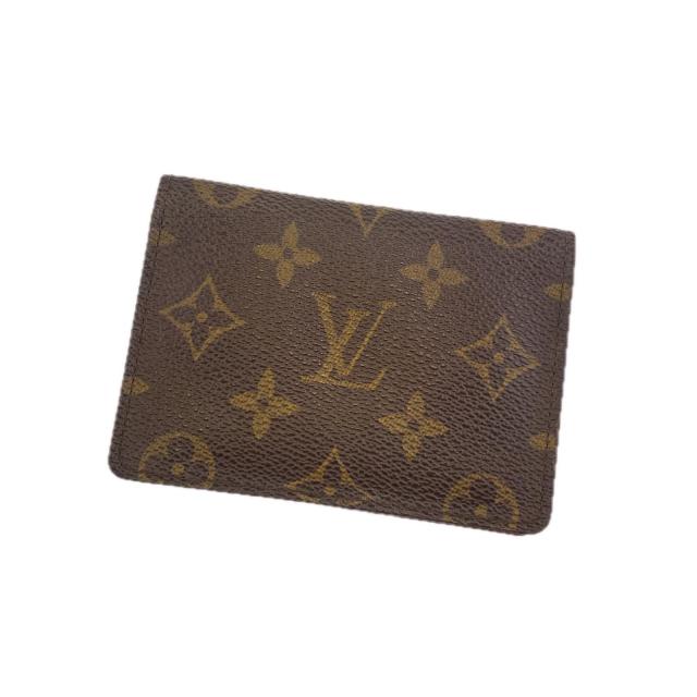 【X'masセール★30%OFF】ルイ・ヴィトン LOUIS VUITTON パスケースモノグラム ポルト2カルトヴェルティカル ブラウン レディース 中古