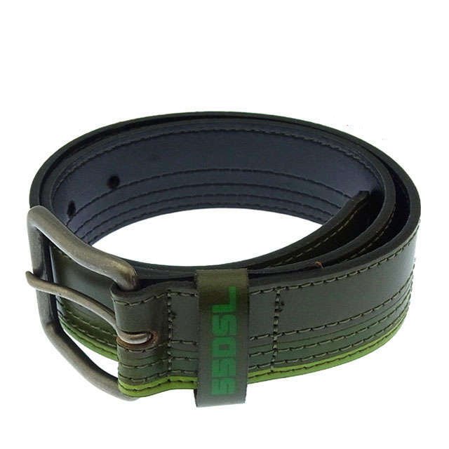 【BIGお買い物ラリー★30%OFFセール中】フィフティーファイブディーエスエル 55DSL ベルトロゴ ♯75/30 グリーン系 レディース 中古