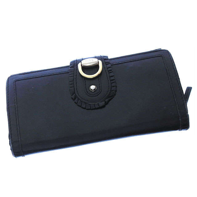 【BIGお買い物ラリー★30%OFFセール中】グッチ GUCCI 長財布アビー ブラック×ゴールド レディース 中古