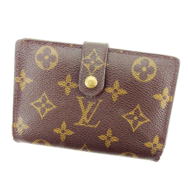 【BIGお買い物ラリー★30%OFFセール中】ルイ・ヴィトン LOUIS VUITTON 二つ折り財布モノグラム /ポルトモネ　ビエヴィエノワ ブラウン レディース 中古
