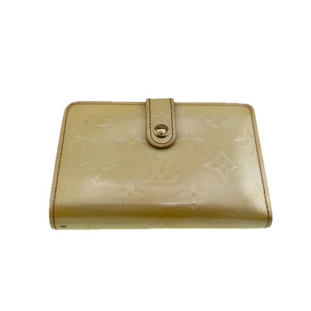 【BIGお買い物ラリー★30%OFFセール中】ルイ・ヴィトン LOUIS VUITTON 二つ折り財布ヴェルニ ポルトモネビエヴィエノワ ペルル（ホワイト） レディース 中古