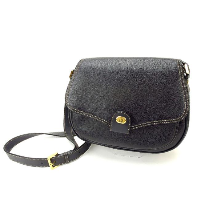 【BIGお買い物ラリー★30%OFFセール中】ダンヒル Dunhill ショルダーバッグ ブラック レディース 中古